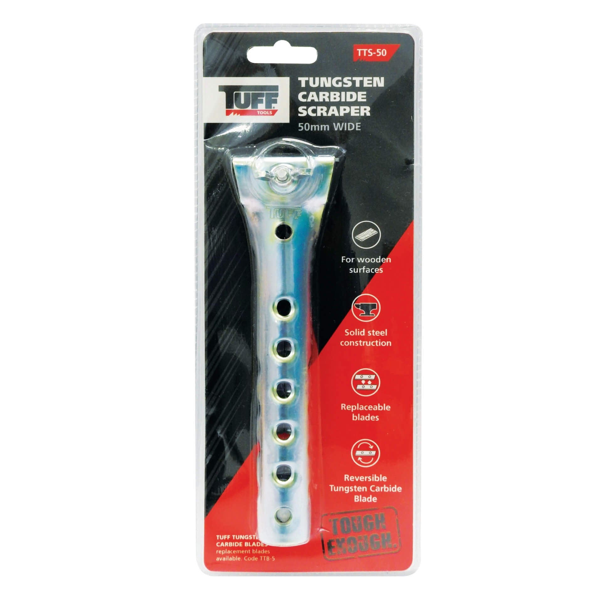 Tuff Tungsten Scraper 50mm - Tradextra | Painting and Decorating Supplies